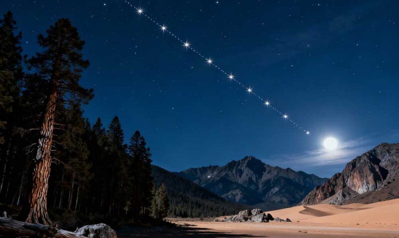 ¿Es posible ver la misma alineación de estrellas en diferentes partes ...